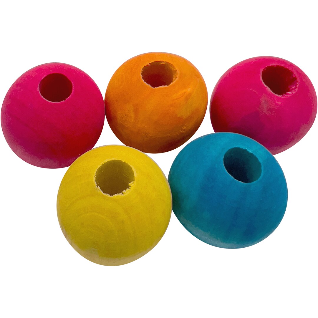 2133 Large Rainbow Chew Beads M&M Bird Toys Pk5 to Pk15 Colorful Pet ...