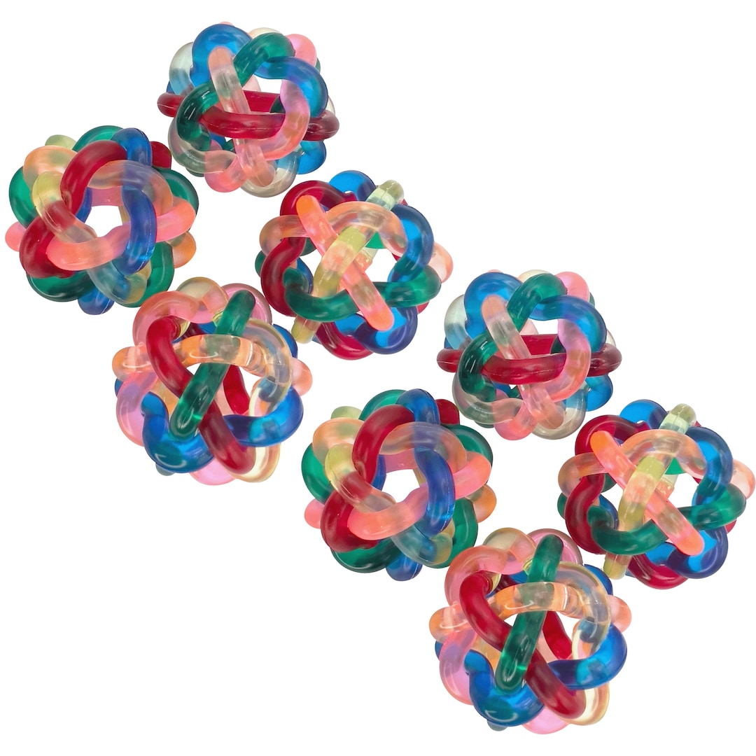 2147 Small Nobby Balls Classic Colorful Rubber Bird Foot Toys, Grabbable, Easy to Stuff & Hang ...