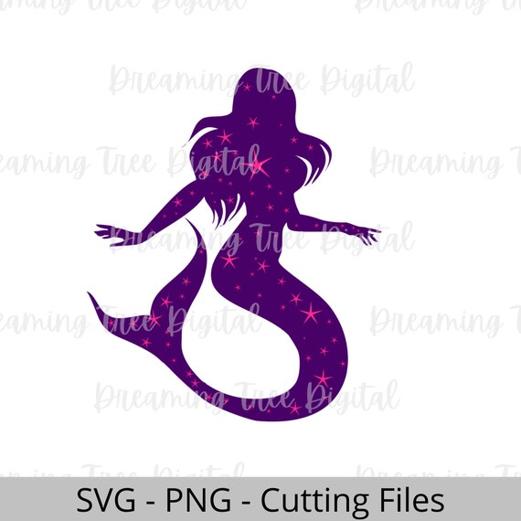 Sirena SVG sirena nadadora PNG sirenita svg archivos de - Etsy México