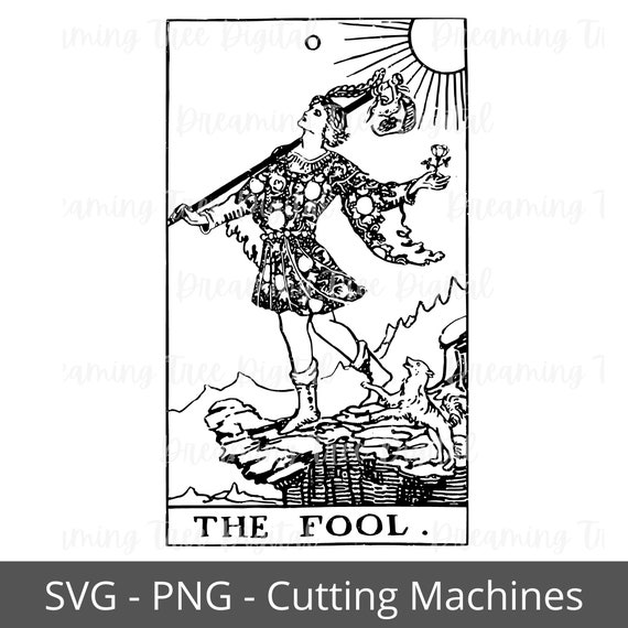 The Fool Tarot Card SVG Tarot PNG Instant Download - Etsy