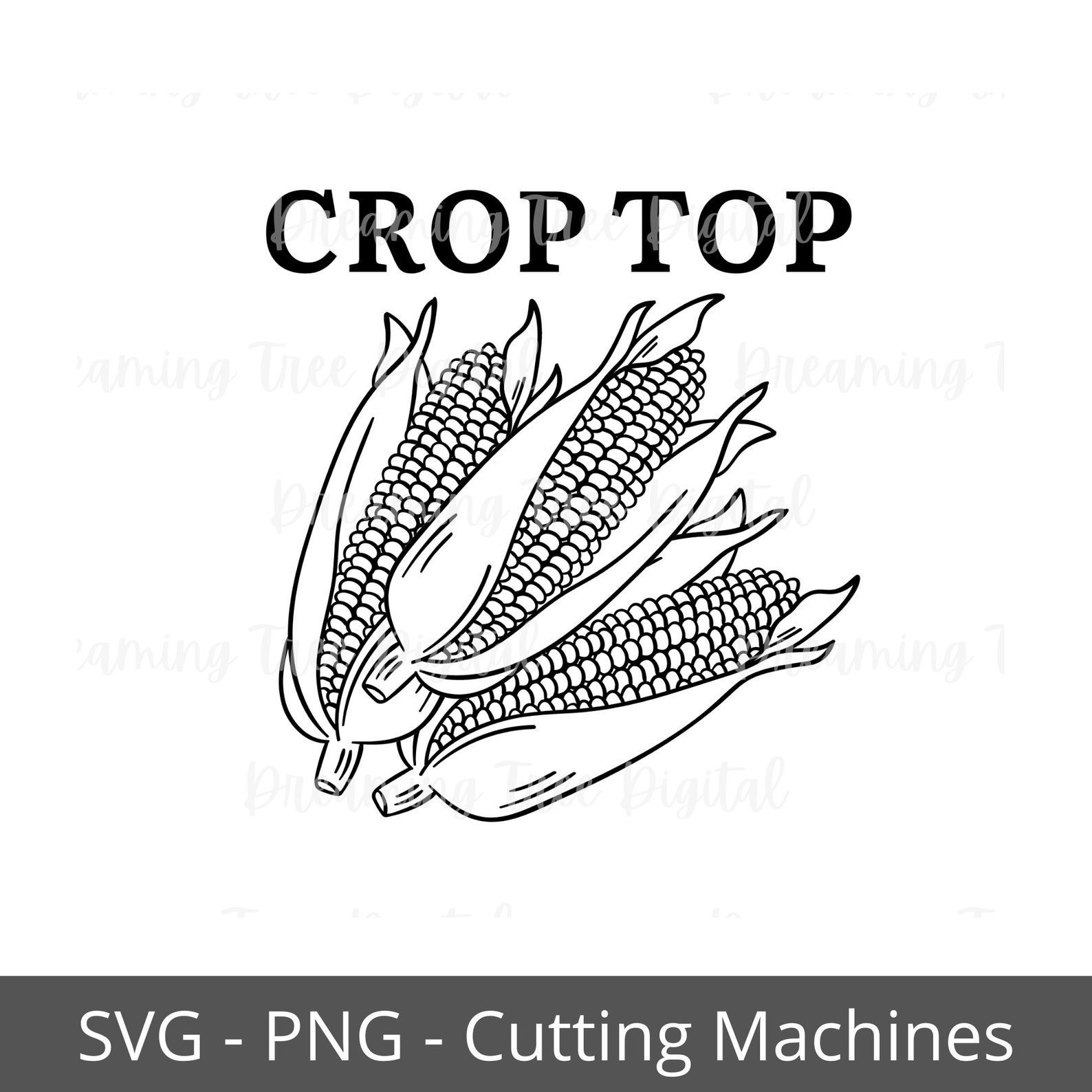 Crop Top SVG Funny Shirt Cut Files Corn Pun Png Harvest Svg - Etsy