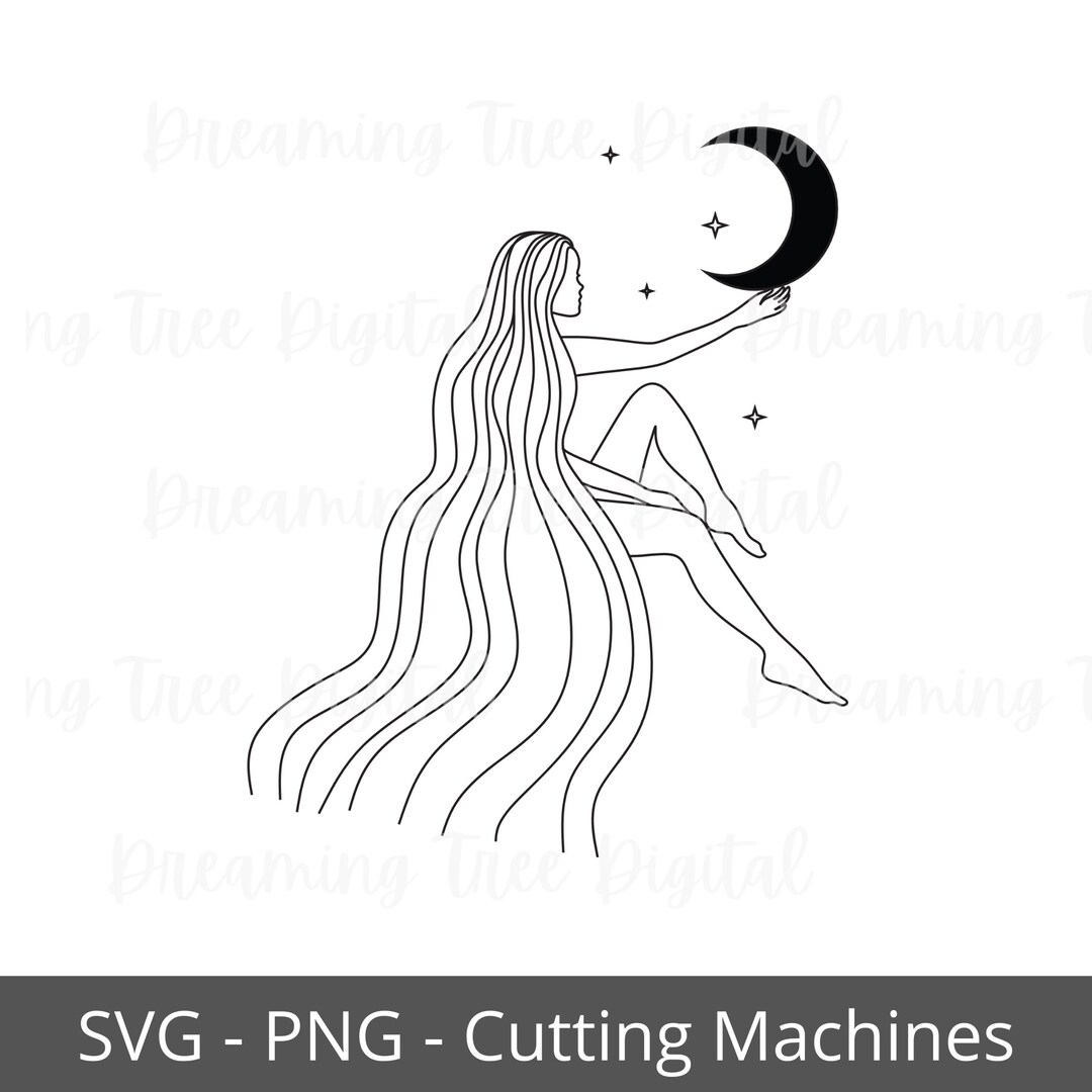 Stargazer SVG, Witchy Svg, Tshirt Cut Files, Instant Download - Etsy