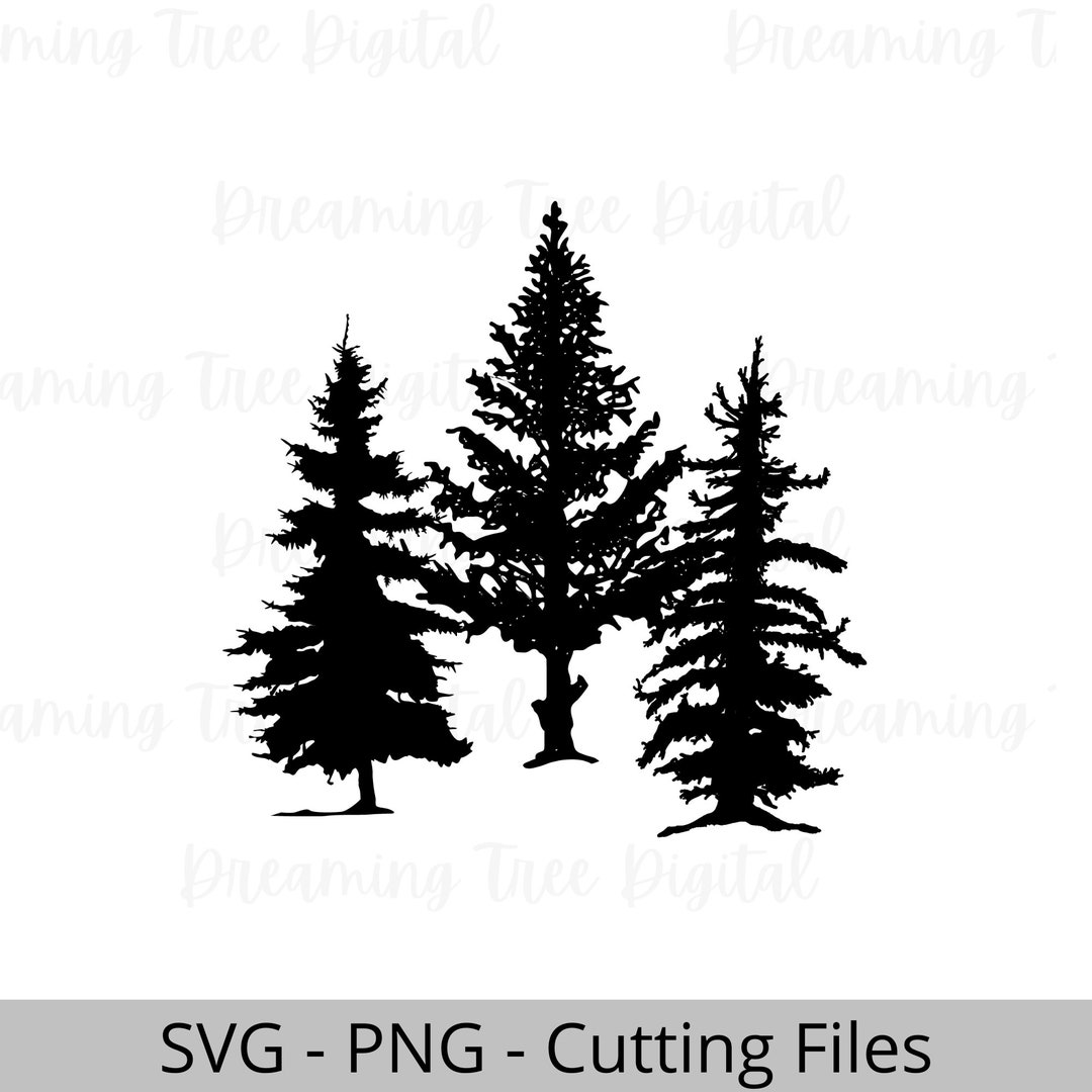 Three Pines SVG, Tshirt Cut Files, Outdoors Svg - Etsy