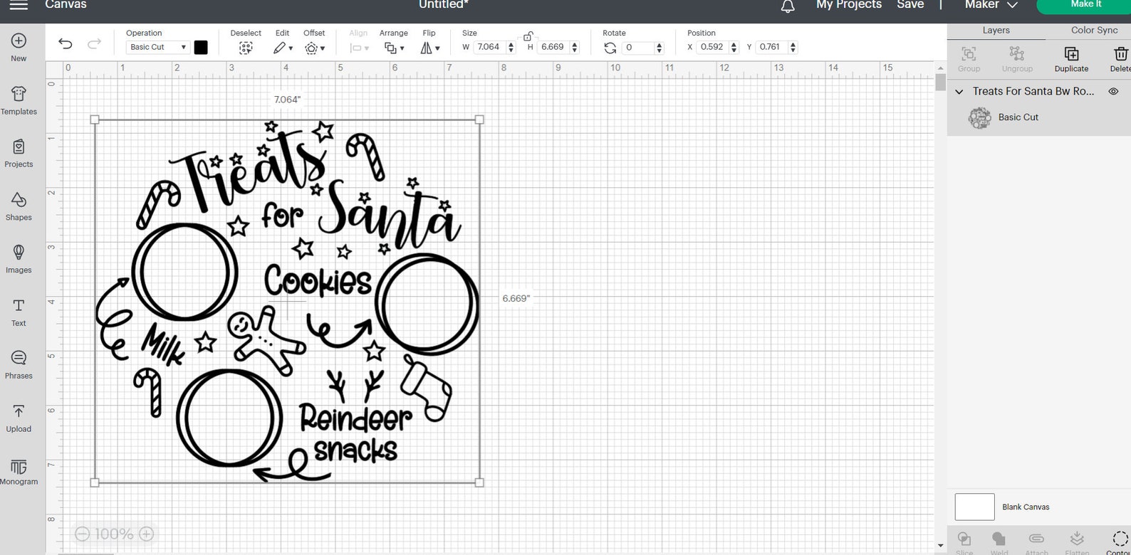 Santa Plate SVG, ROUND Christmas Santa Cookie Tray SVG, Two Unique ...
