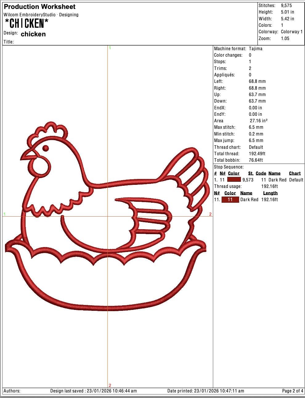 Hen on Nest Embroidery Design, Chicken Machine Embroidery File ...