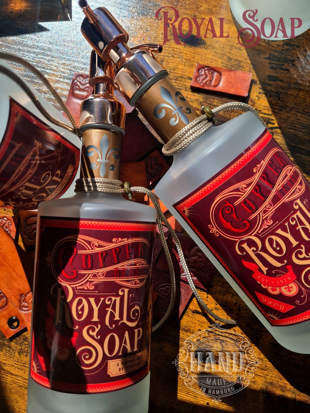 Soap Dispenser Glass Hand Soap Dispenser GIN Bottle SOAP NODER ...