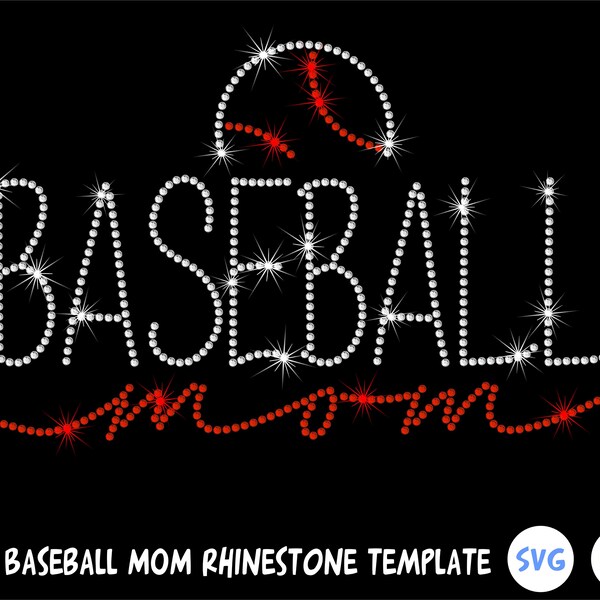 Baseball Rhinestone - Etsy