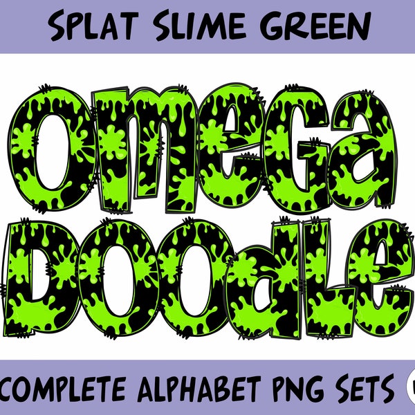 Green Slime Drip Letters Png - Etsy
