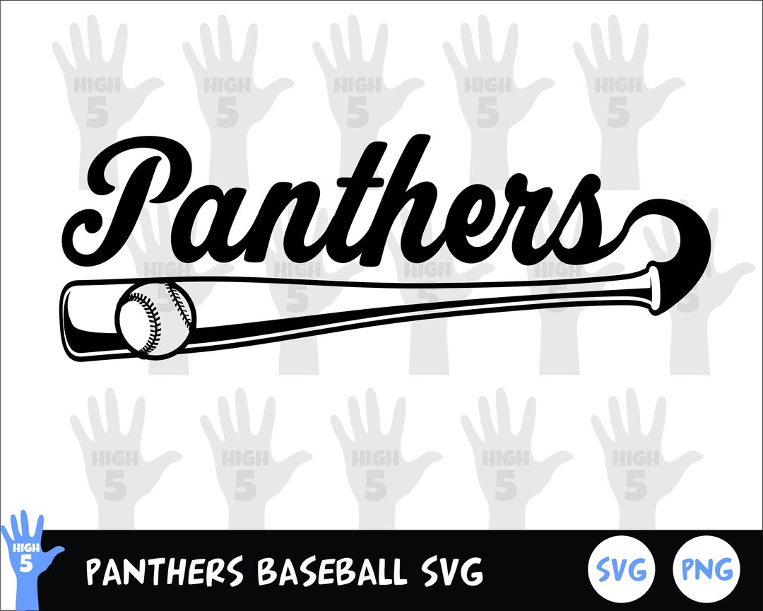 Panthers Baseball SVG Cricut PNG Baseball Mom Digital - Etsy
