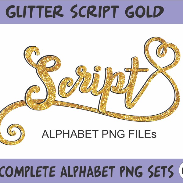 Glitter Letters - Etsy