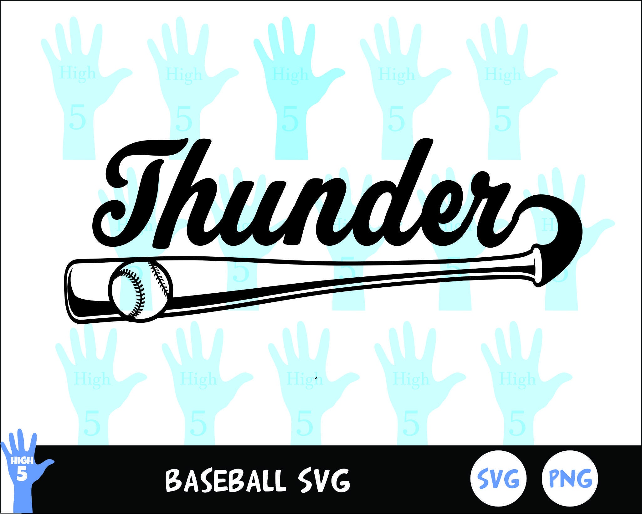 Thunder Baseball Logo