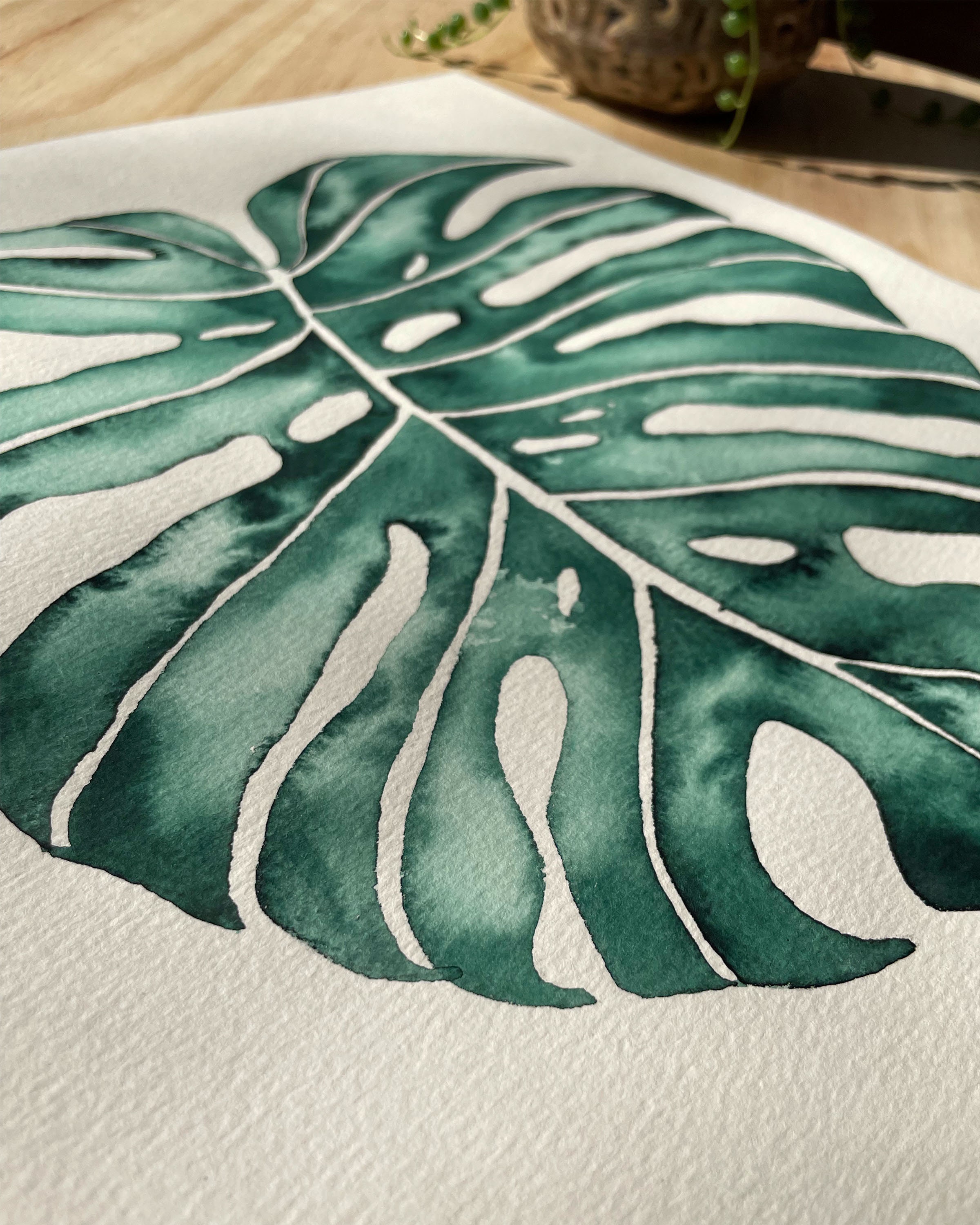 Monstera Leaf Print, Botanical Wall Art, Tropical Leaves - Etsy