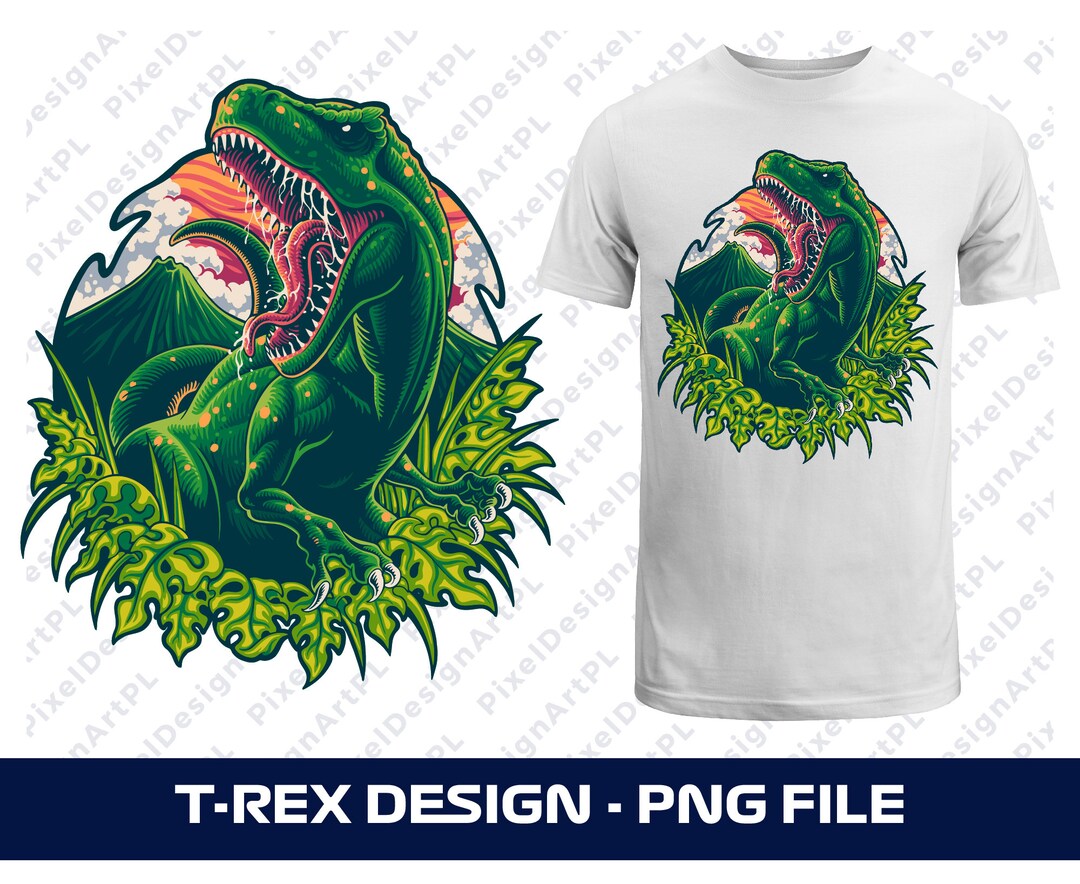 T-rex PNG, Dinosaur PNG, T-rex Clipart, Dinosaur for Sublimation File, T-rex T-shirt Design - Etsy