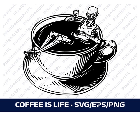 Coffee is Life SVGEPSPNG Cricut Clipart Sublimation - Etsy
