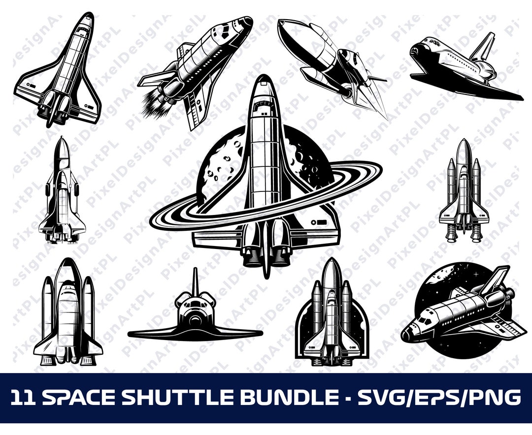 11 Space Shuttle Bundle SVG,EPS,PNG, Cricut, Clipart, Sublimation, T ...