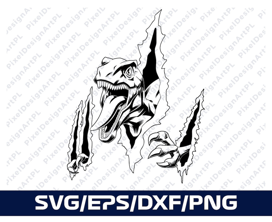 T-rex Ripping Wall SVG/PNG/EPS, Cricut, Sublimation, T-shirt ...