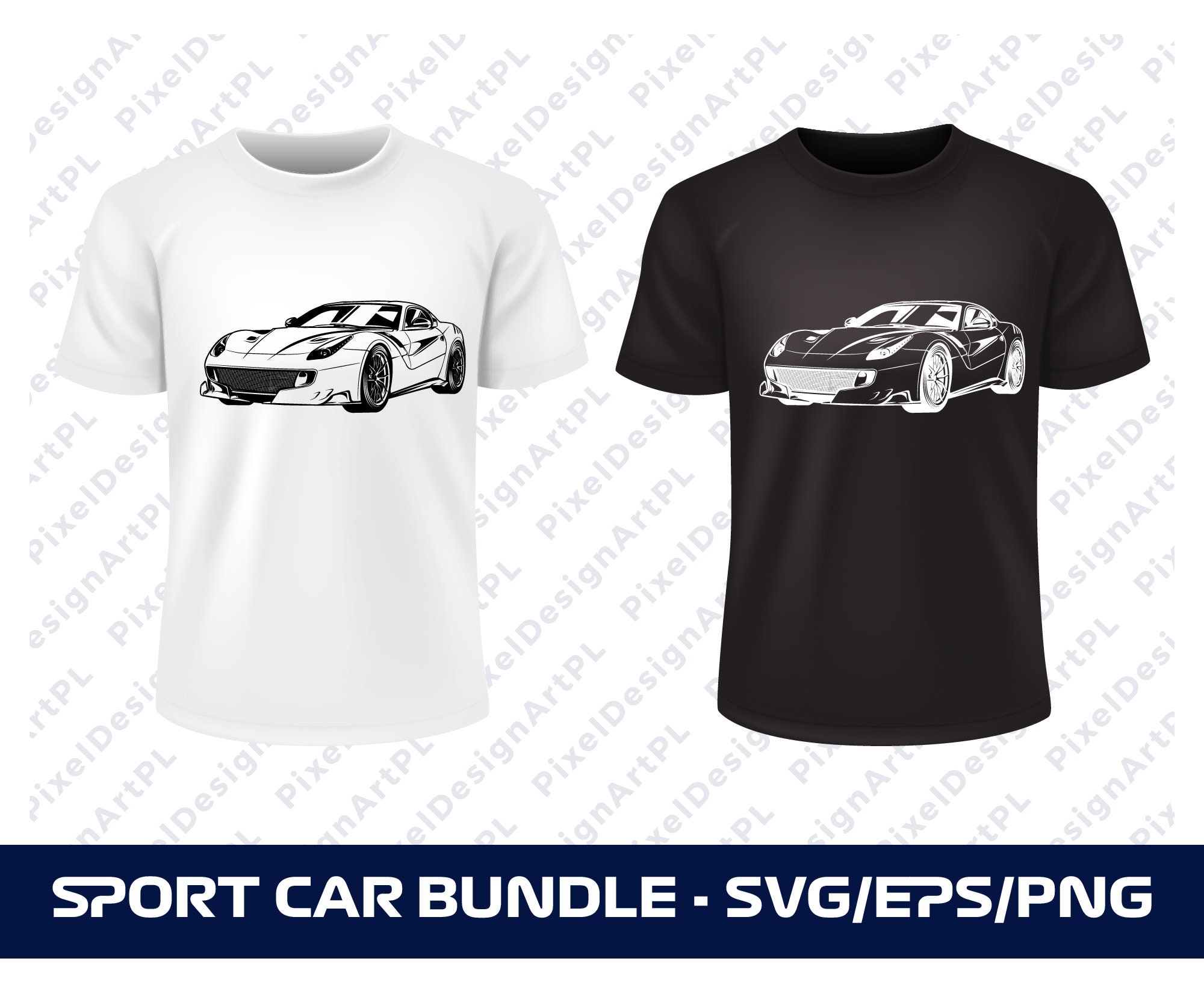 7 Sport Car SVGEPSPNG Cricut Clipart Sublimation T-shirt - Etsy
