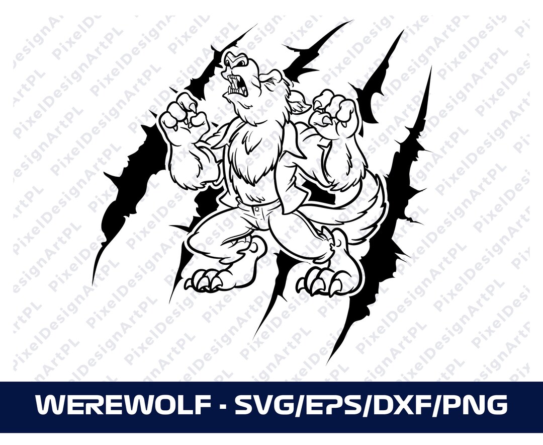 Werewolf SVG/PNG/EPS, Cricut, Sublimation, T-shirt, Silhouette ...