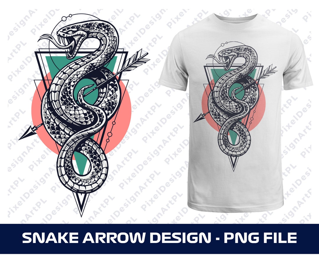 Snake With Arrow PNG, Cobra PNG, Arrow PNG, Snake T-shirt, Sublimation ...