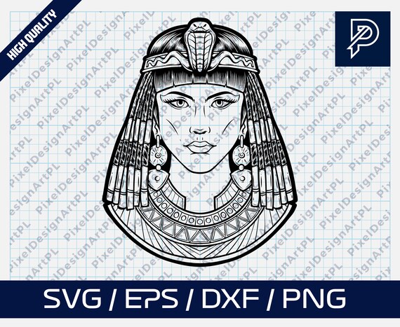 Cleopatra SVG Cricut Silhouette Scrapbooking Card Making - Etsy