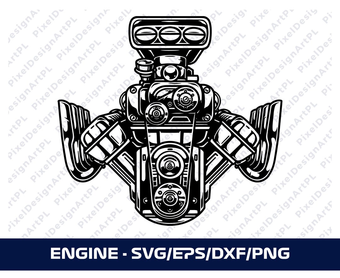 Engine SVG/PNG/EPS, Cricut, Sublimation, T-shirt, Silhouette ...