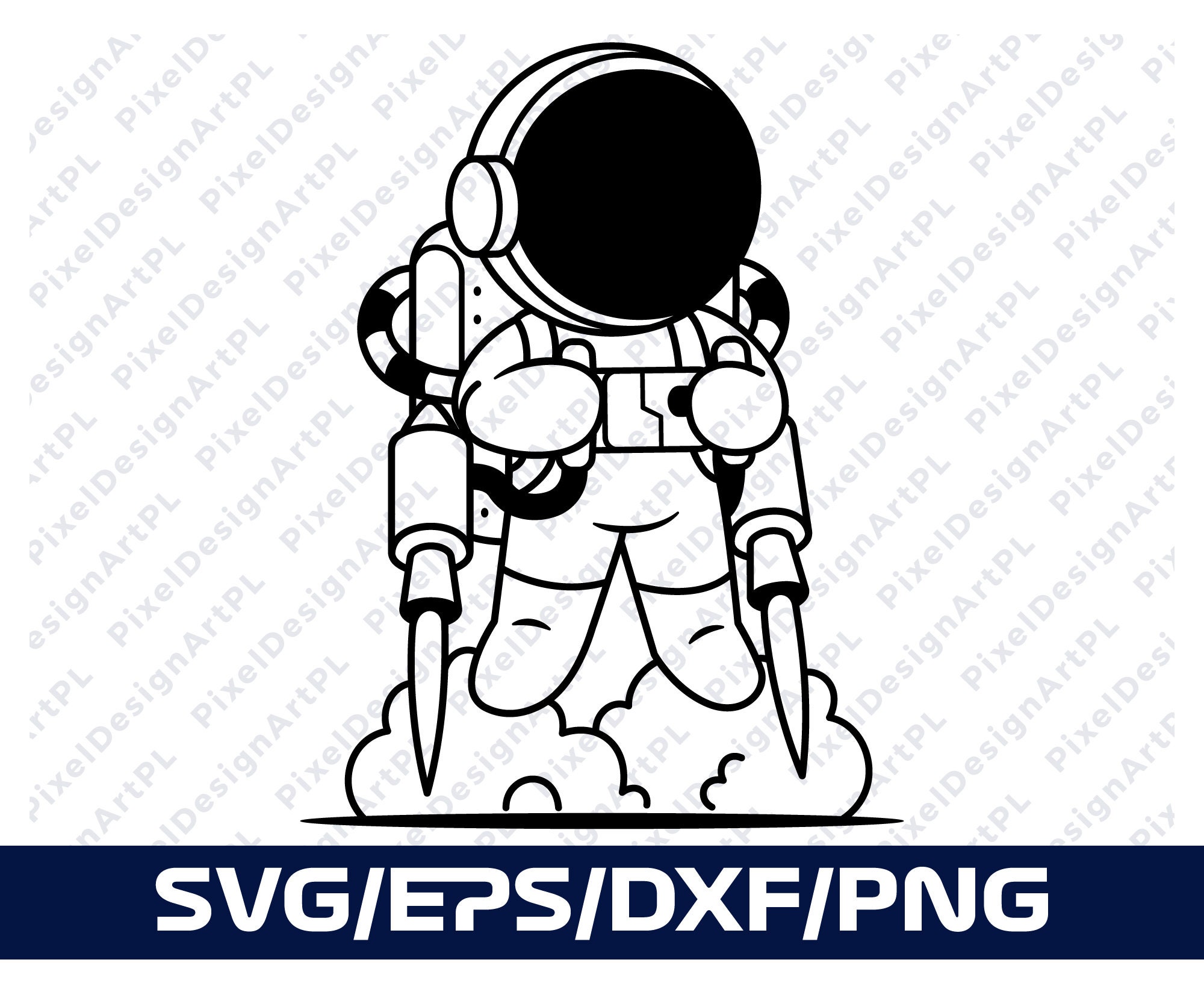 Astronaut and Jetpack SVG/PNG/EPS, Cricut, Sublimation, T-shirt ...