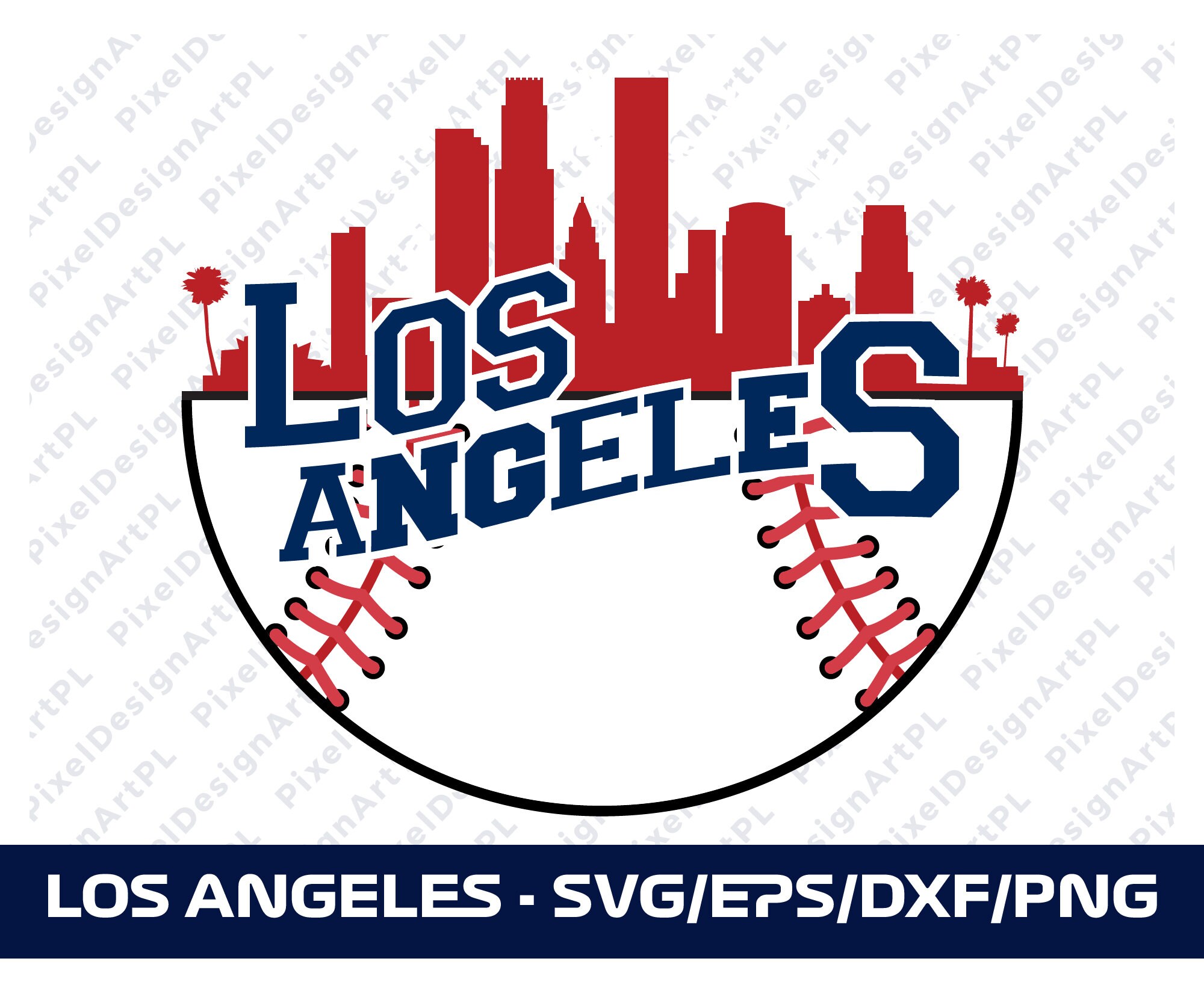 Los Angeles SVG/PNG/EPS Baseball Svg Cricut Sublimation - Etsy