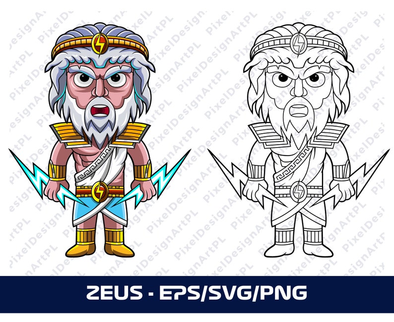 Zeus SVG/PNG/EPS, Cricut, Sublimation, T-shirt, Silhouette ...