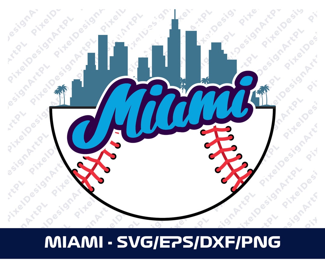 Miami Svg/png/eps, Baseball Svg, Cricut, Sublimation, T-shirt ...