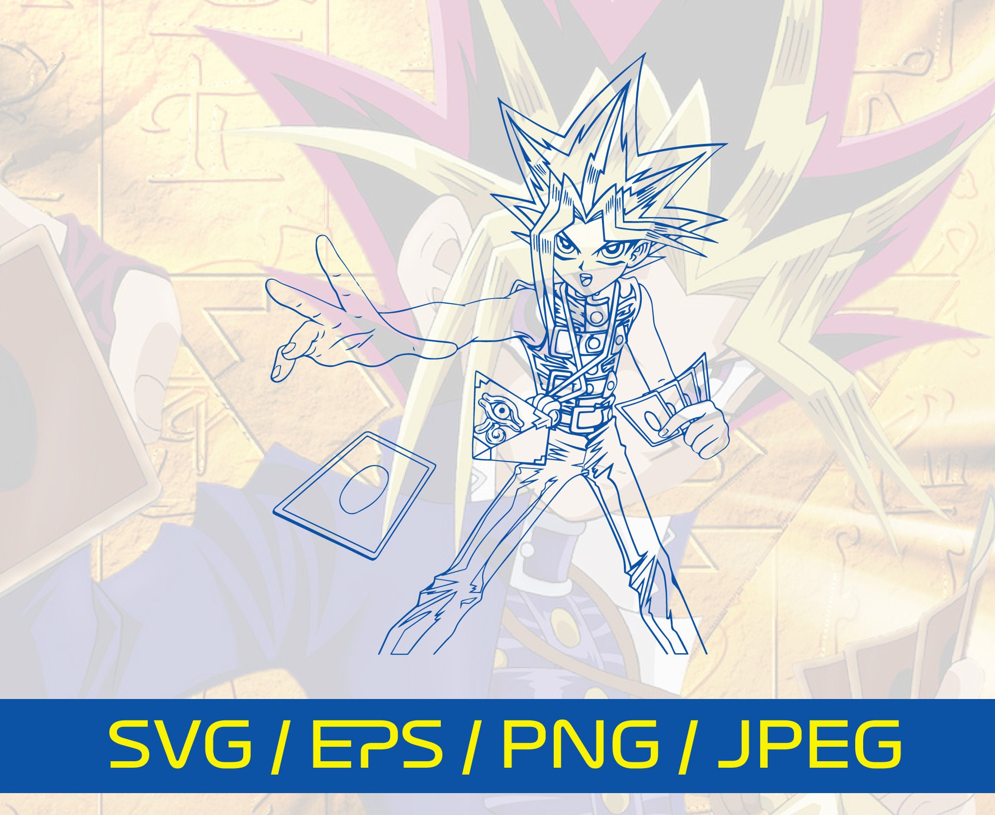 Yugioh svg Cricut Silhouette Scrapbooking | Etsy