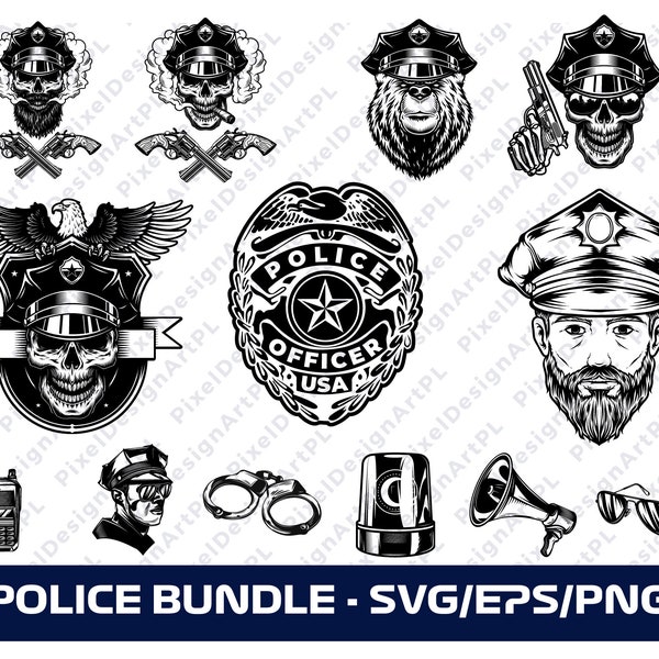 Police Svg - Etsy