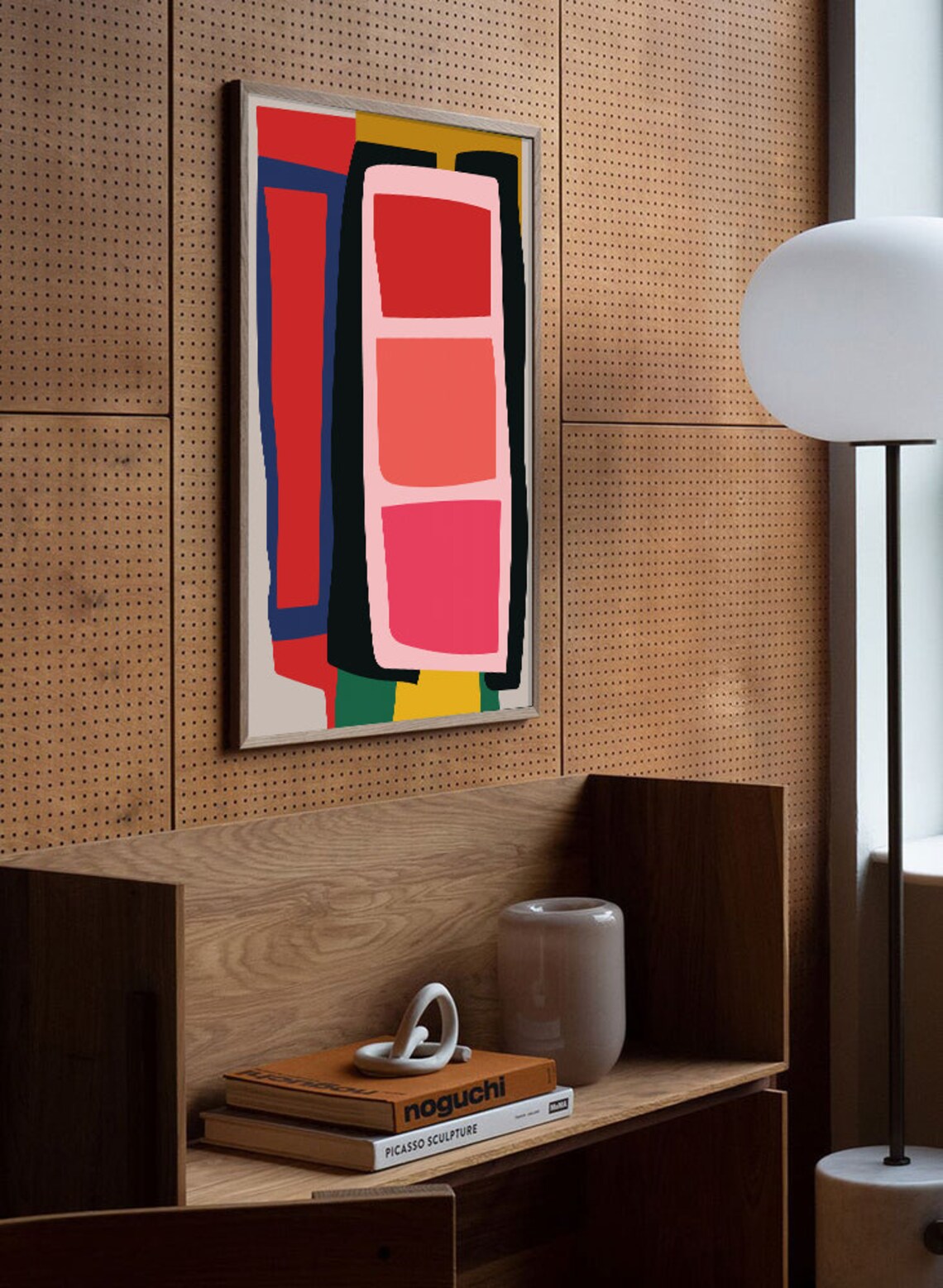 Geometric Wall Art Modern Colorful Wall Art Wall Art Large - Etsy