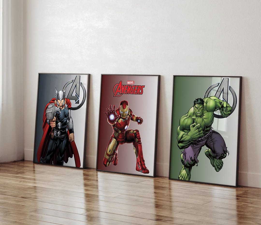 Superhero Wall Art,superhero Prints for Boys Bedroom,boys Room Decor ...