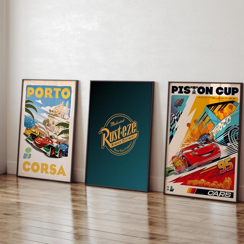 Cars Movie Poster - Etsy
