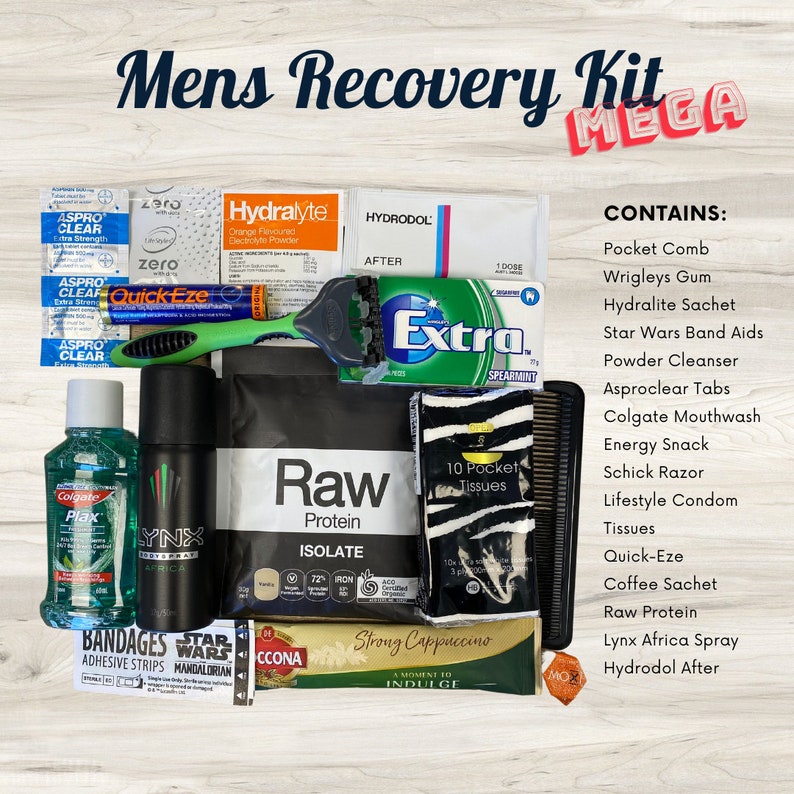 Mens Ultimate Recovery Kit Hangover Kit for Weddings - Etsy