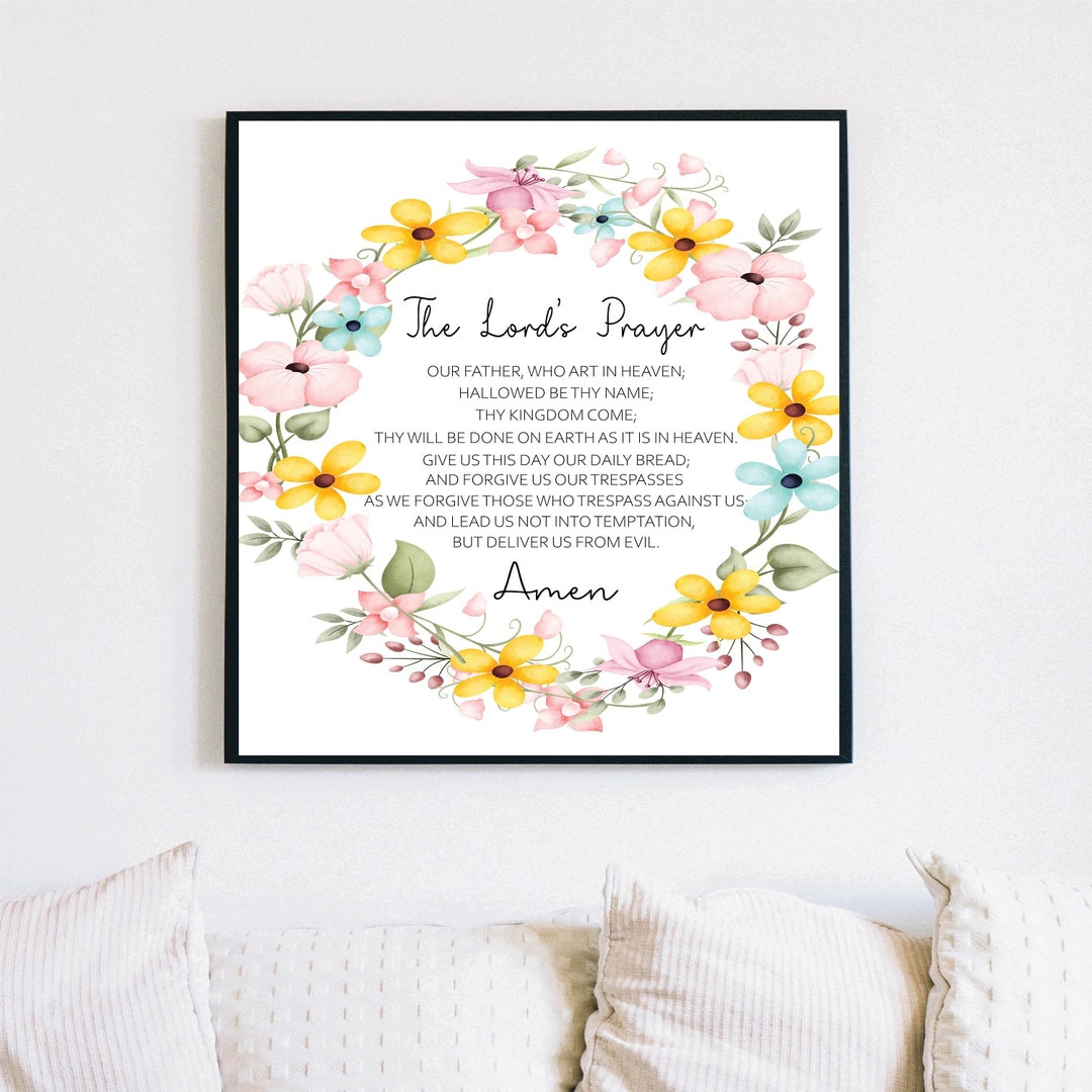 Buy The Lords Prayer Print, the Lords Prayer Printable, Our Father ...