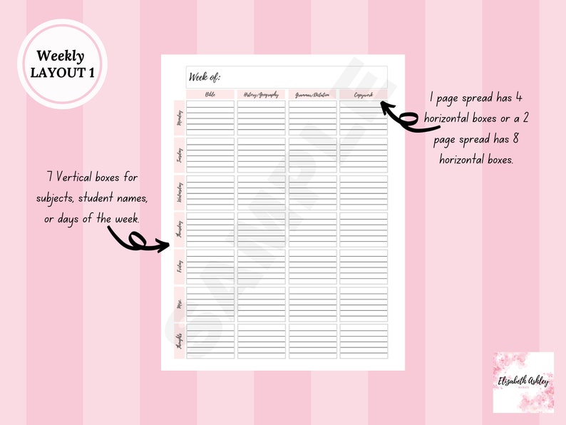 PRINTABLE Weekly Homeschool Planner | Charlotte Mason Education ...