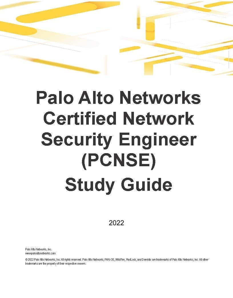 PCNSE Palo Alto Networks Certified Network Security Engineer Study Guide Ebook PDF - Etsy