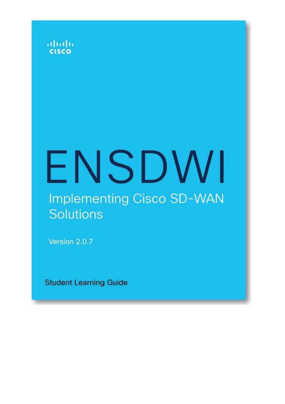 2022 Cisco 350-415 ENSDWI Implementing Cisco Sd-wan Solutions Student Guide Ebook PDF - Etsy