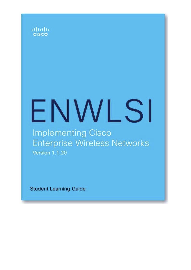 2022 Cisco 300-430 ENWLSI Wireless Networks Student Guide Ebook PDF - Etsy