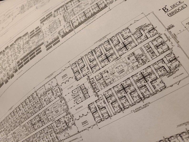 Titanic, Britannic, or Olympic 1/350 Scale Deck Plan — One Sheet Thick ...