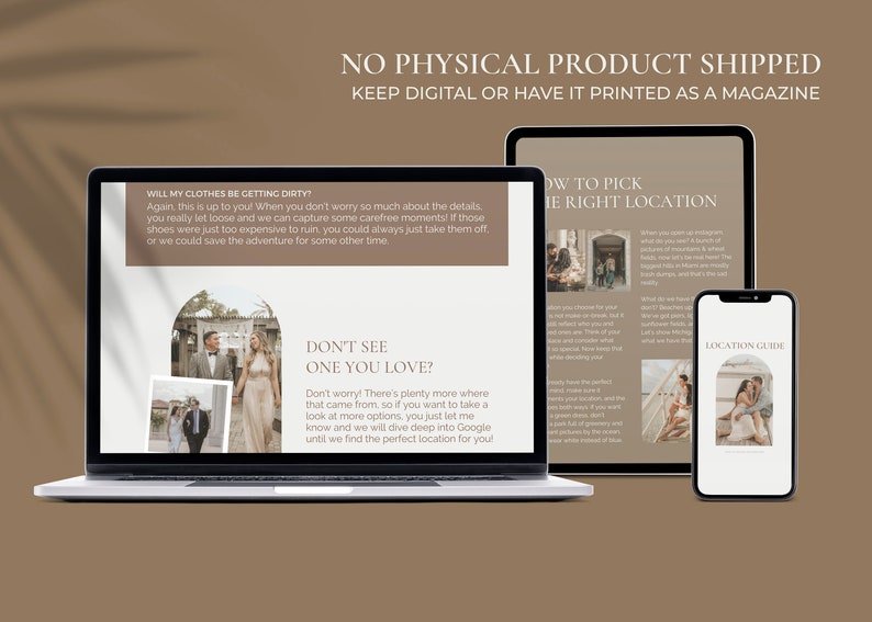 Photographer Location Guide Template With Copywriting (canva) - Etsy