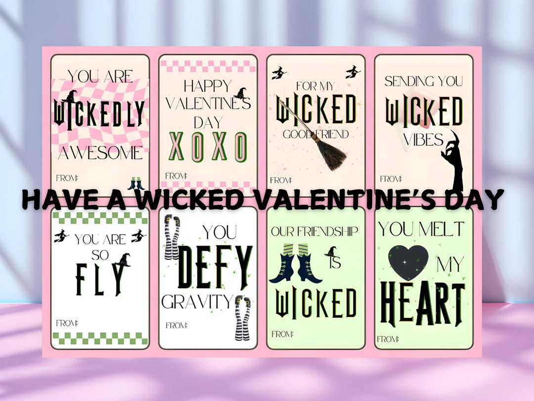 Wicked Themed Valentines Day Cards, Romantic Greeting Cards, Broadway ...