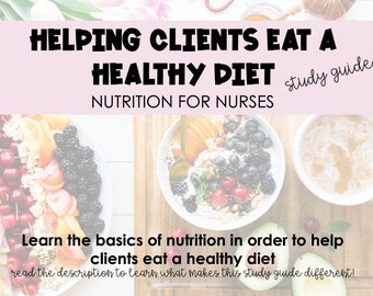 Nutrition Assessment for Nurses Study Guide W/answer Key *nursing ...