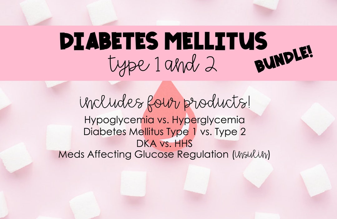 Everything You Need to Know About Diabetes Mellitus BUNDLE! 4 Study ...