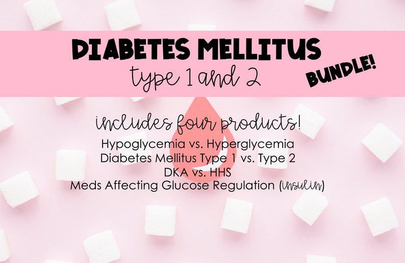 Everything You Need to Know About Diabetes Mellitus BUNDLE! 4 Study ...