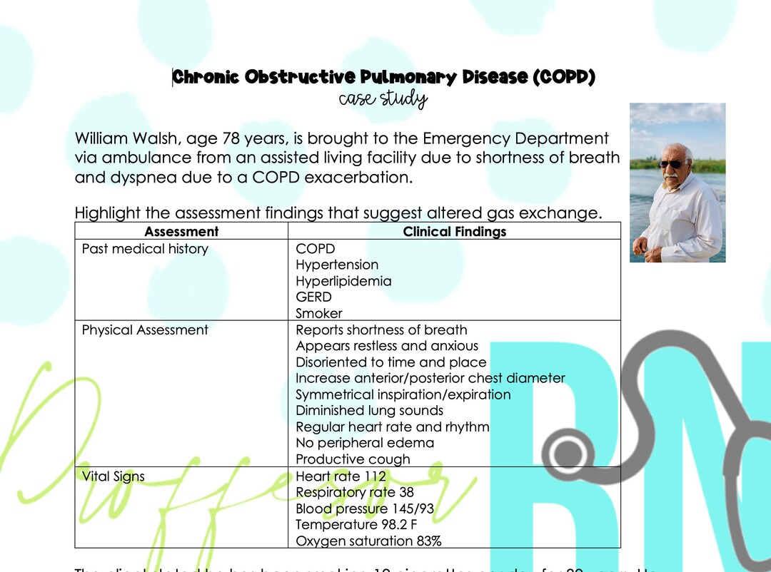 Chronic Obstructive Pulmonary Disease (COPD) Complications Case Study W ...