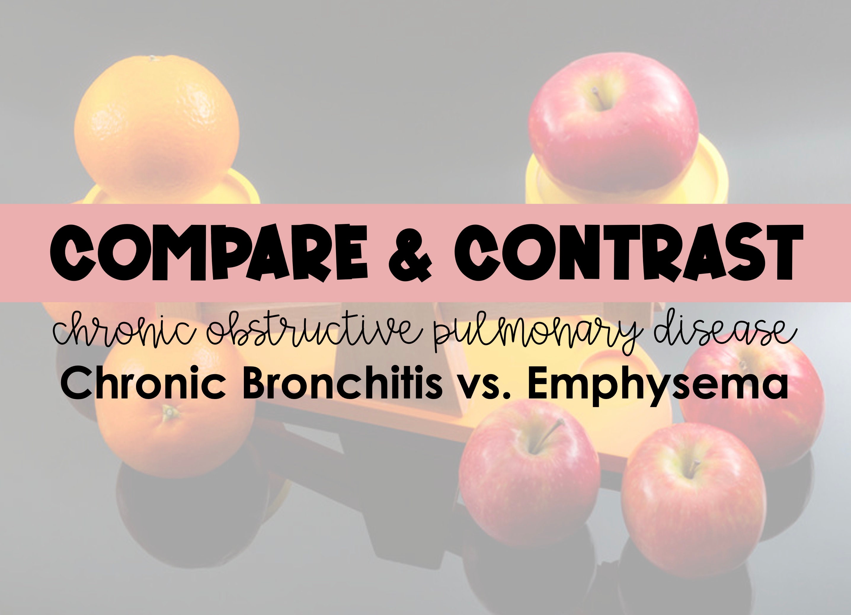 COPD: Chronic Bronchitis Vs. Emphysema - Compare & Contrast Study Guide ...