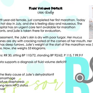 Fluid Volume Deficit Case Study W/answer Key *nursing Students* - Etsy