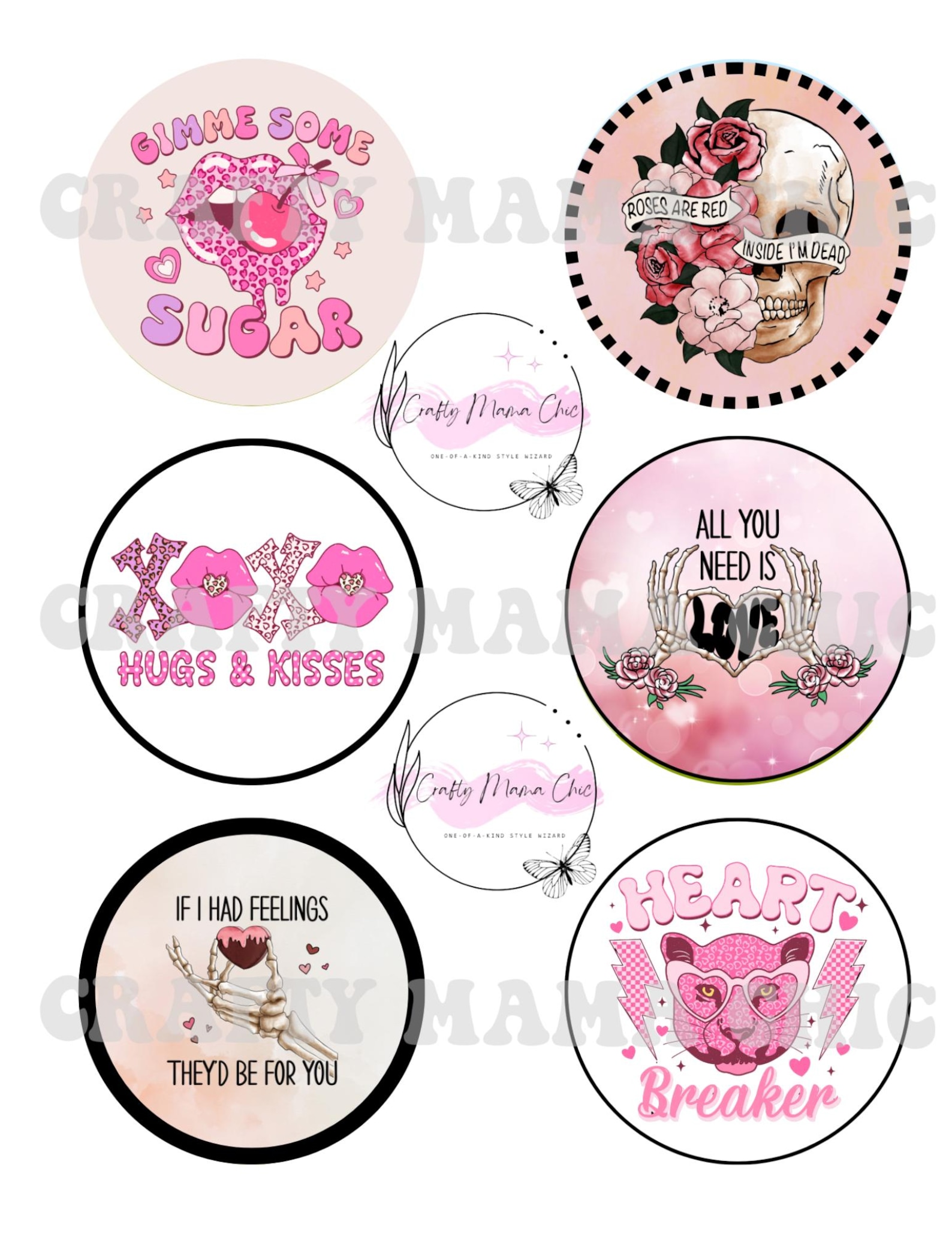 Digital Cardstock Download | Freshie Supplies | Valentine | Freshie ...